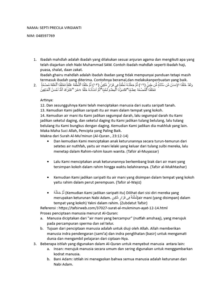 Septi Precila TGS Pai | PDF