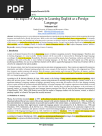 Horwitz, E. Foreign Language Classroom Anxiety PDF | PDF | Anxiety ...