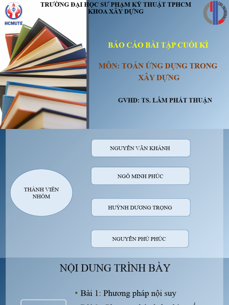 Báo Cáo Toán NG D NG Nhóm 7.. | PDF