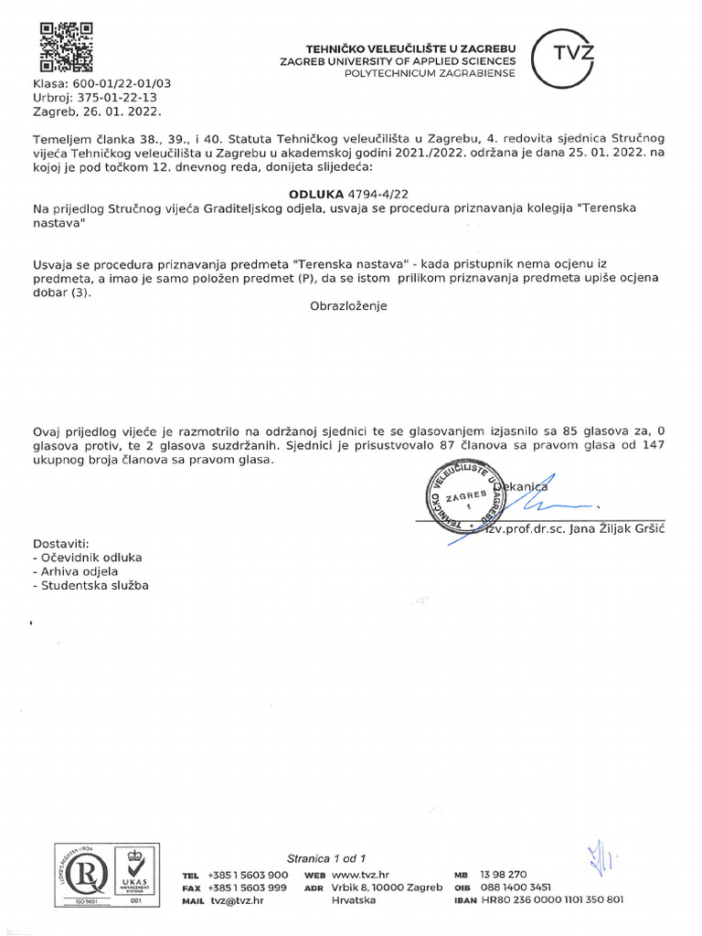 2022 - 01 - 26 - Terenska Nastava | PDF