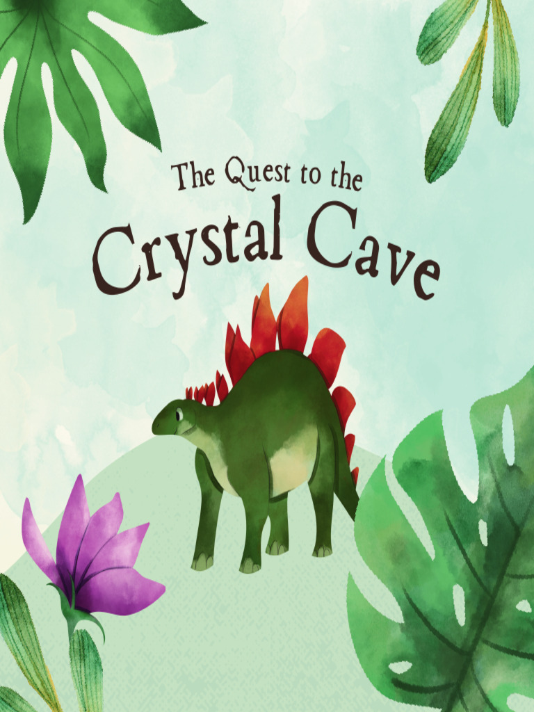 Blue Green and Yellow Watercolor Dinosaur Story Book | PDF