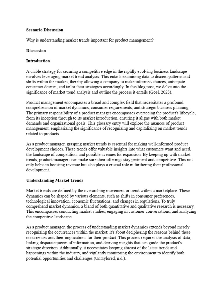 ECM6500 Scenario Discussion 1 | PDF