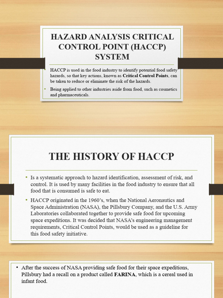 Hazard Analysis Critical Control Point Haccp | PDF | Hazard Analysis ...