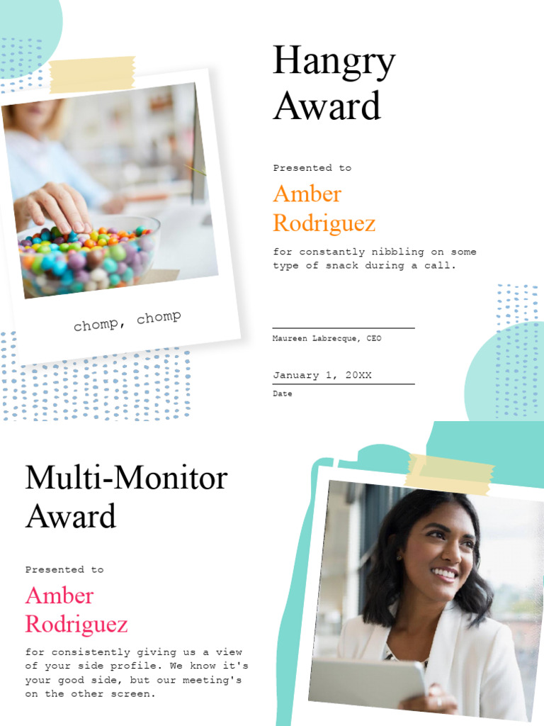Fun Awards for Amber Rodriguez | PDF