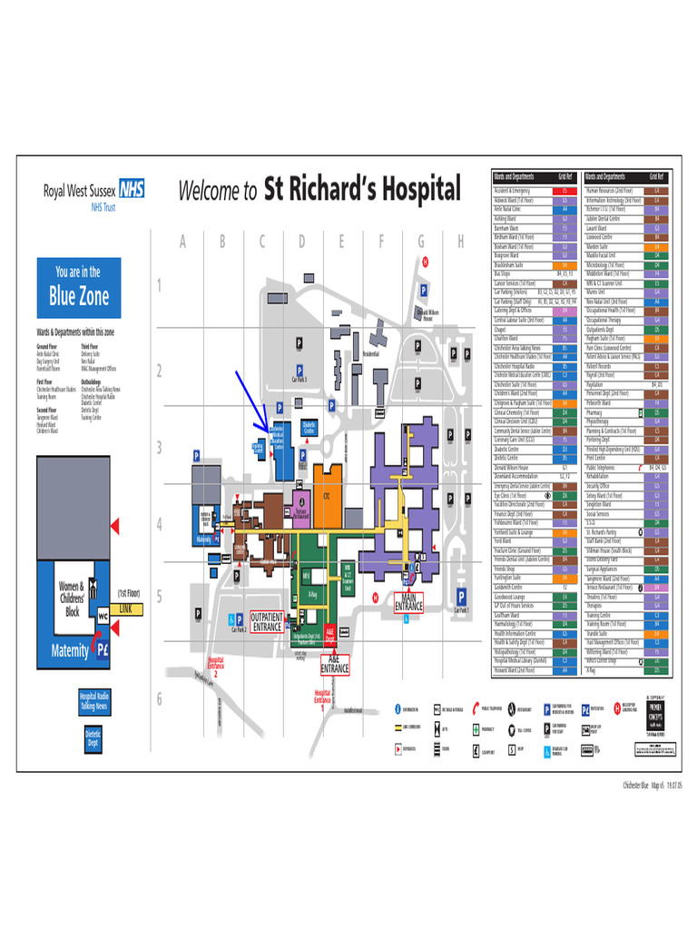 St Richard's Hospital Map Guide | PDF