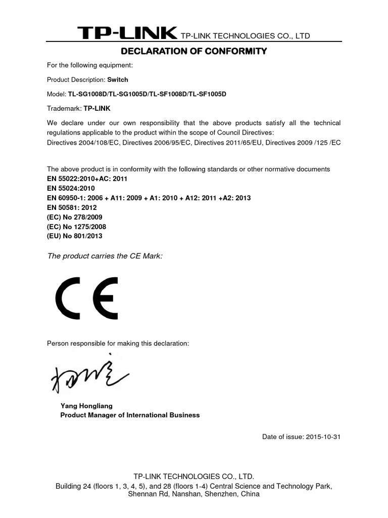 Wired Adapter PB Switch CE DOC PL | PDF | European Union Law | Regulation