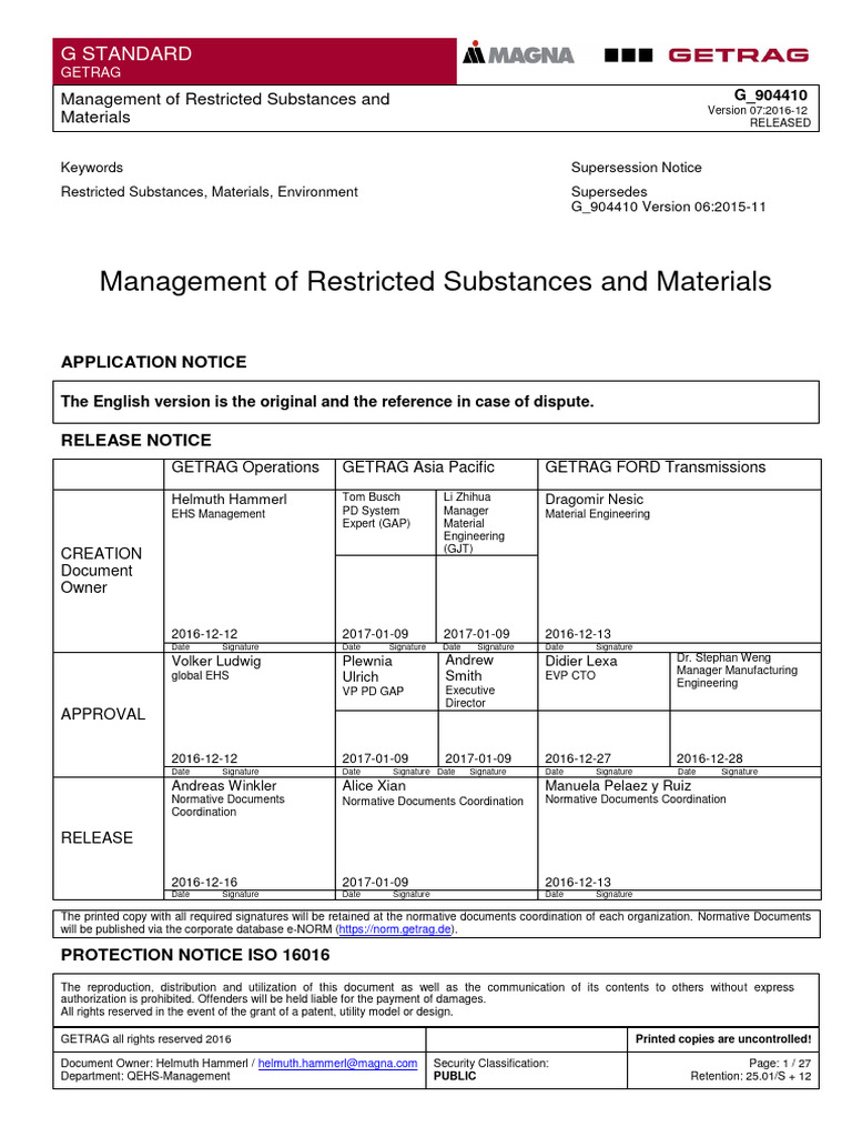 G_904410_1612_Management_of_Restricted_Substances_and_Materials | PDF ...