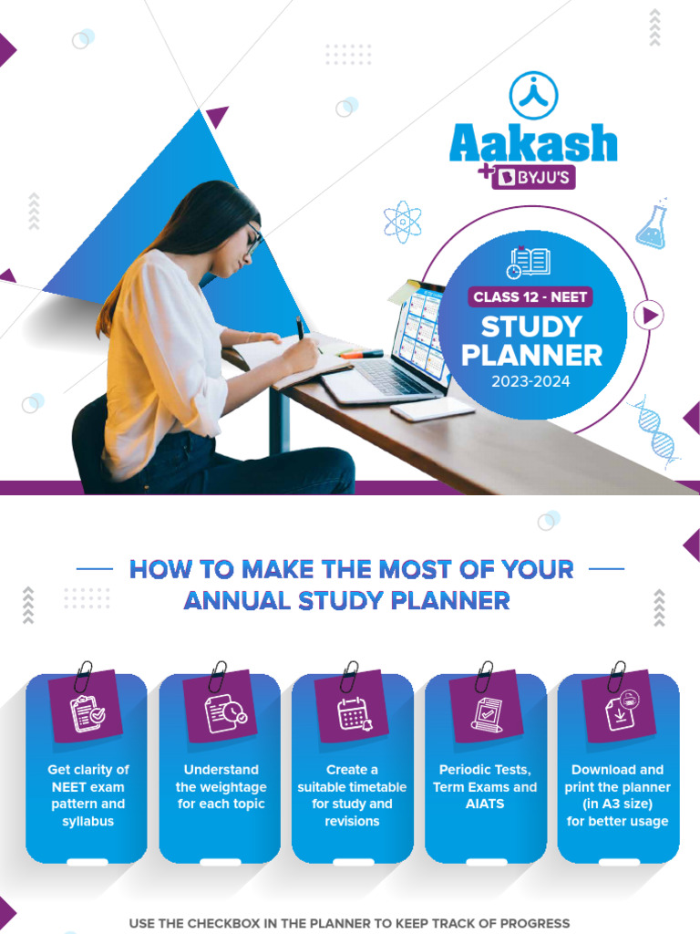 12 NEET Async Study Planner | PDF