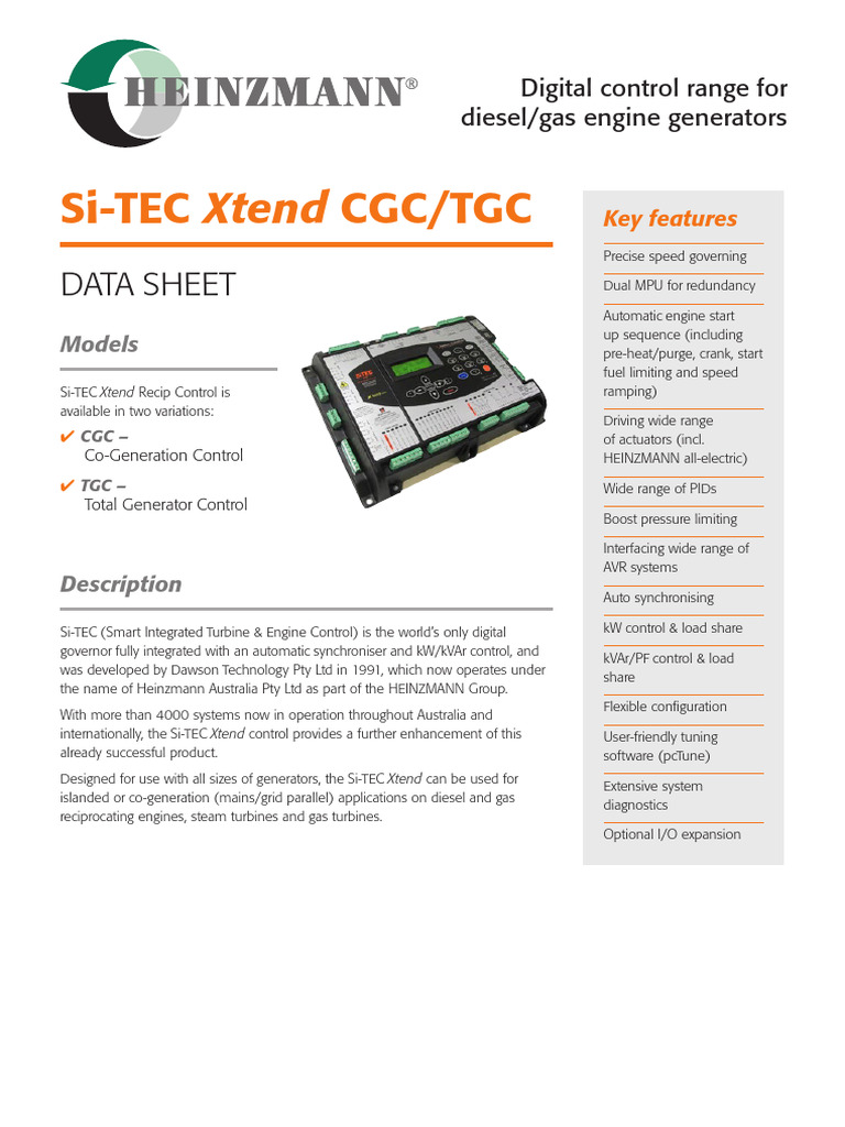 DS HZM AUS SITEC Xtend CGC-TGC Digital-Generator-Control e | Download ...