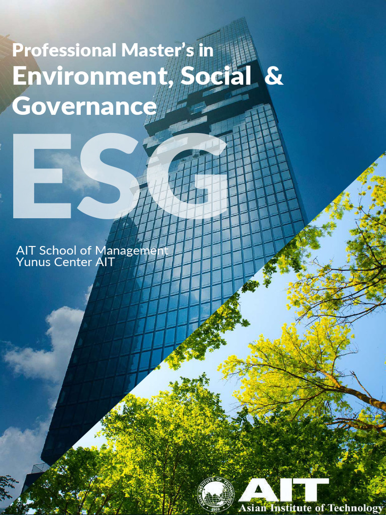Brochure ESG SOM AIT | PDF | Innovation | Scenario Planning