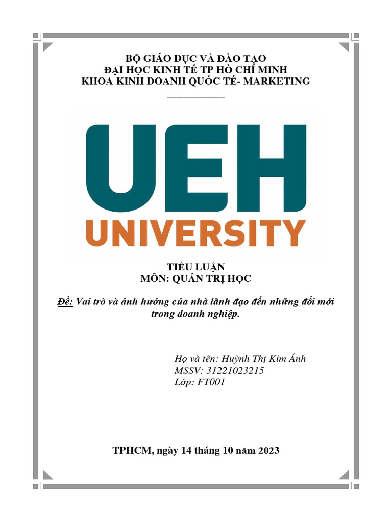 BTCN 2 quản trị học | PDF