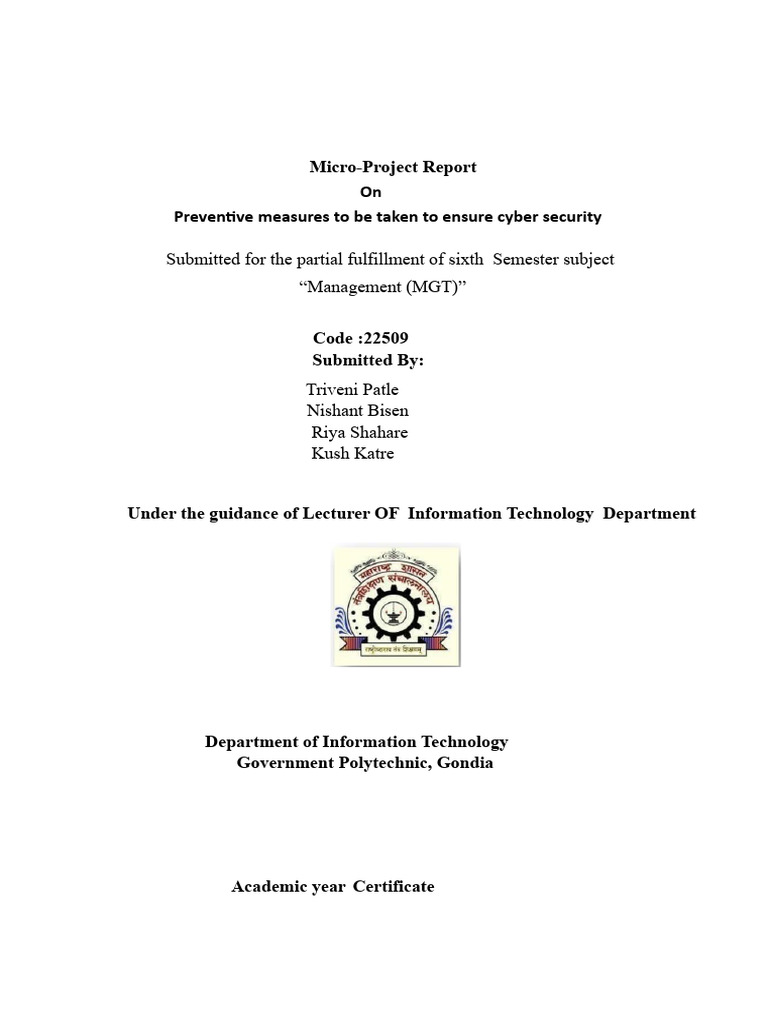 Management Report | PDF | Security | Computer Security