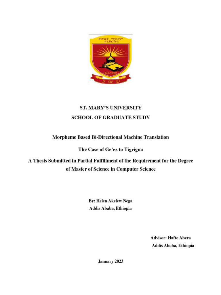 Helen Akelew Final Thesis | PDF