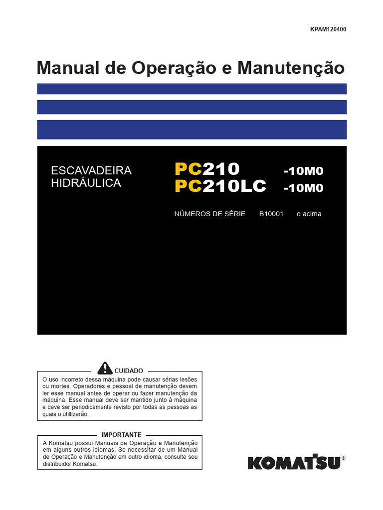 Manual de Operação e Manutenção | PDF