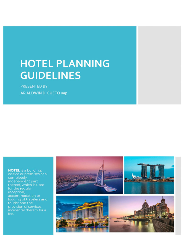 Hotel Planning Guidelines | PDF