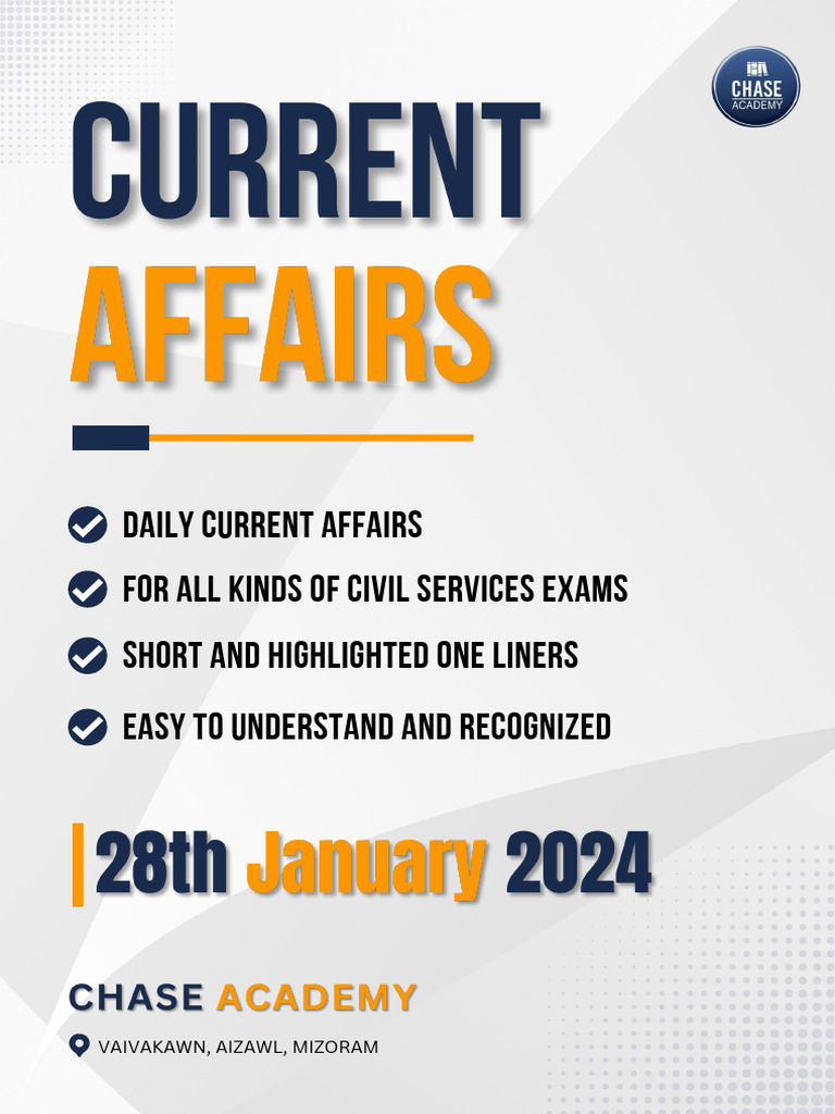 28th Jan CA 2024 | PDF