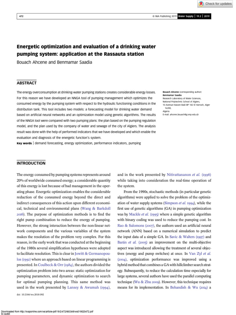 Energetic Optimization and Evaluation of | PDF | Mathematical Optimization | Forecasting