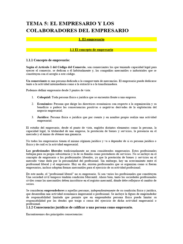 TEMA 5 DERECHO | PDF | Sociedad de responsabilidad limitada | Bienes (Ley)
