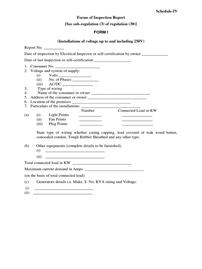 Form1 Inspection | PDF | Electrical Wiring | Electrical Connector
