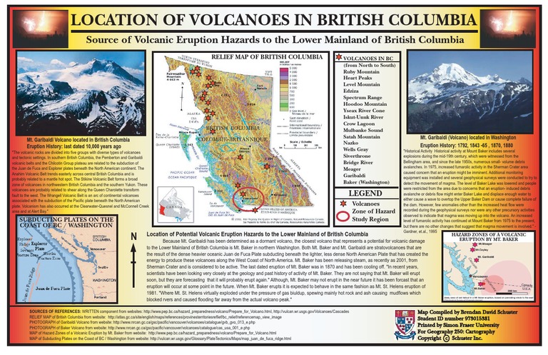 Volcanoes in BC | Volcano | Types Of Volcanic Eruptions