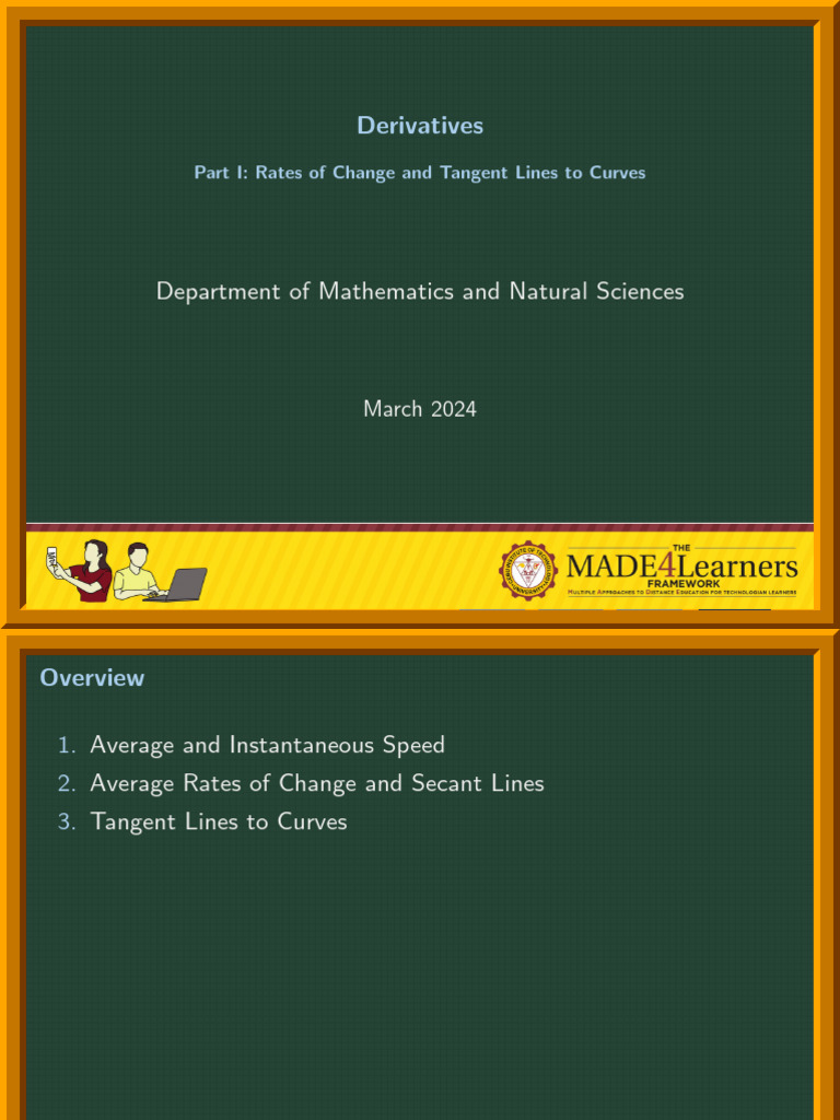 Understanding Derivatives and Tangents | PDF