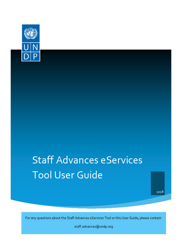 HR - Salary Advances - Staff Advances EServices Tool User Guide | PDF ...