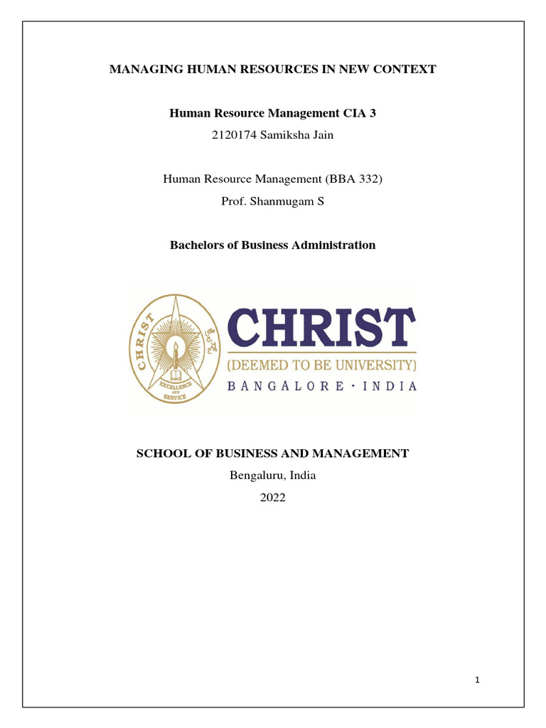 HRM Cia 3 | PDF