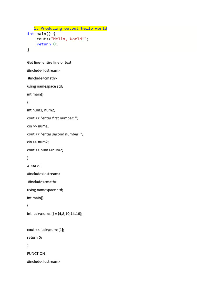 Programming C++ | PDF | Namespace | Object (Computer Science) Programming C++ | PDF | Namespace | Object (Computer Science)