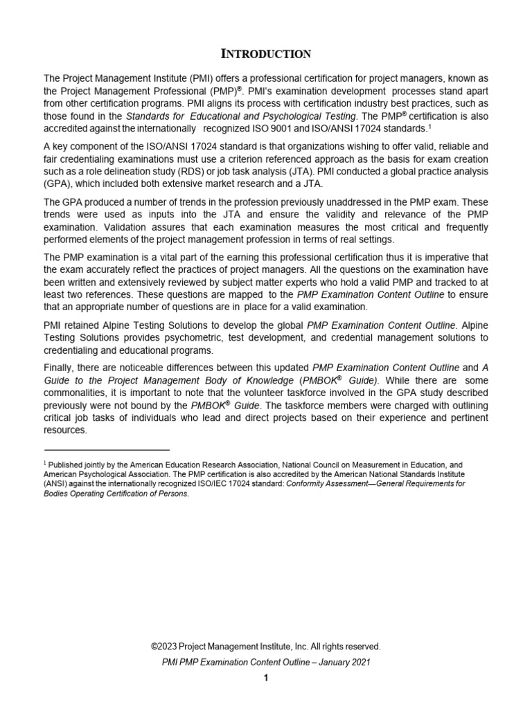 pmp-examination-content-outline-English - Copy 5 | PDF | Project ...