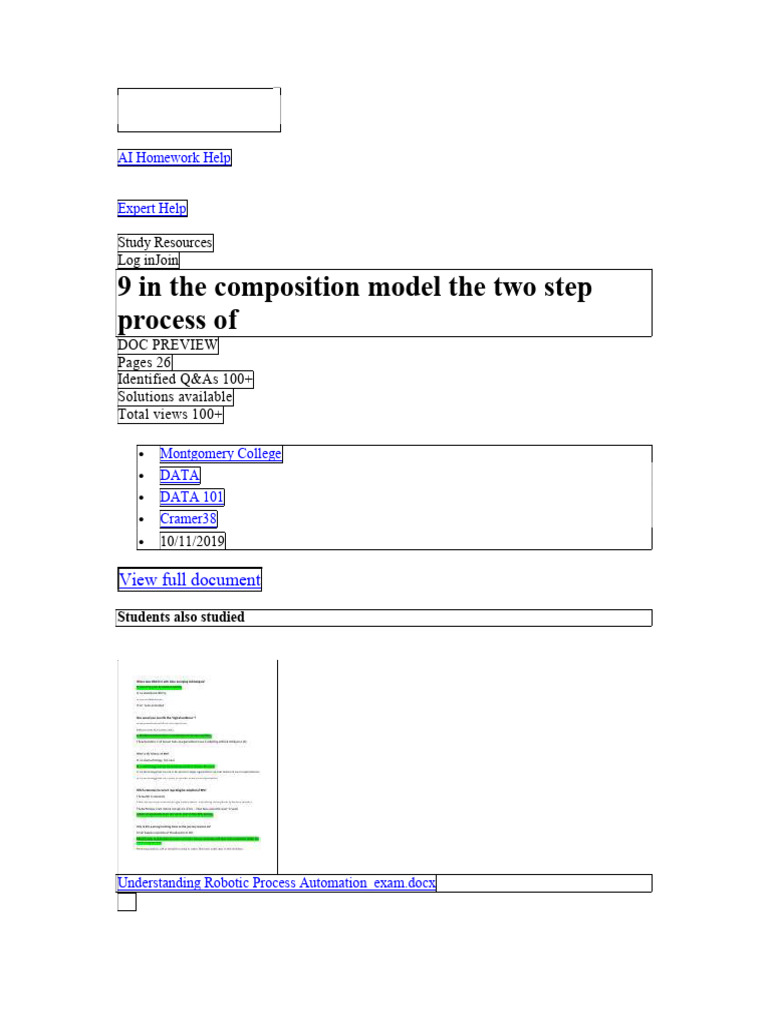 9 in The Composition Model The Two Step Process Of: View Full Document | PDF | Version Control ...