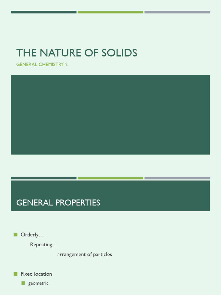 SOLIDS | PDF | Carbon | Crystal Structure