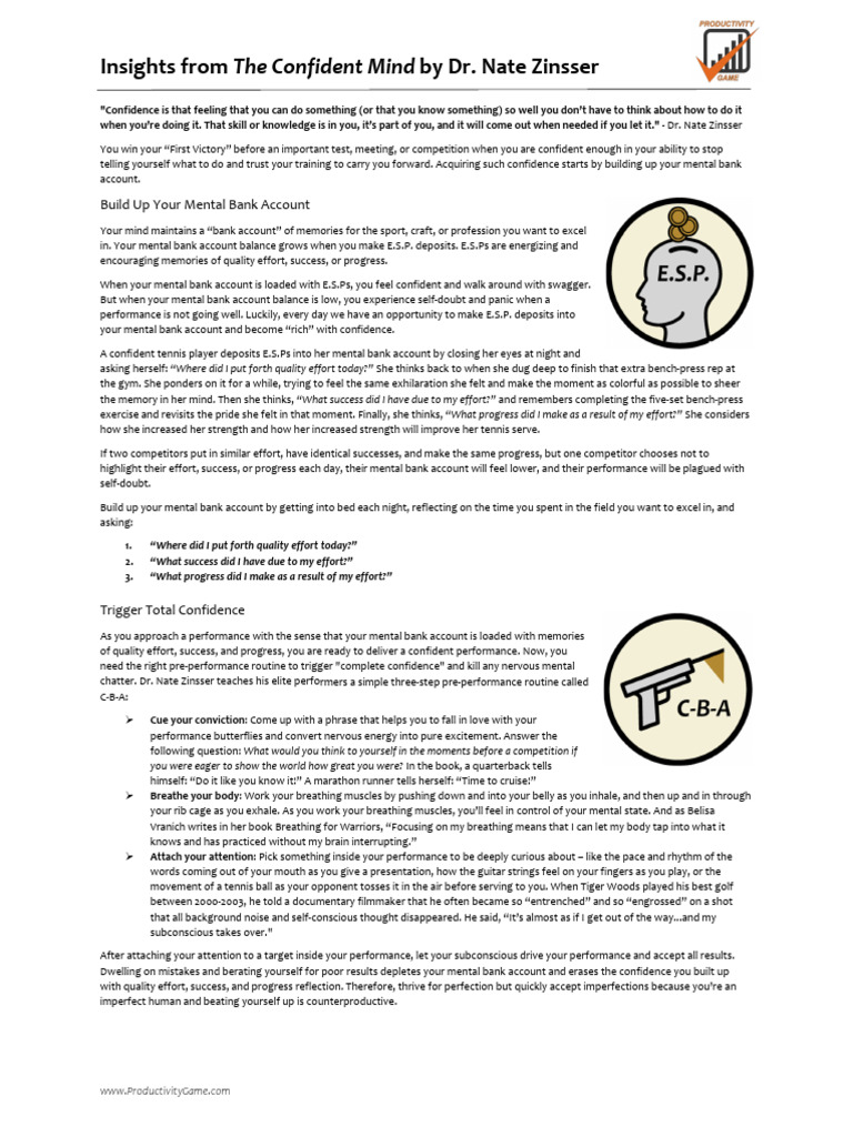 The Confident Mind | PDF | Breathing | Mind