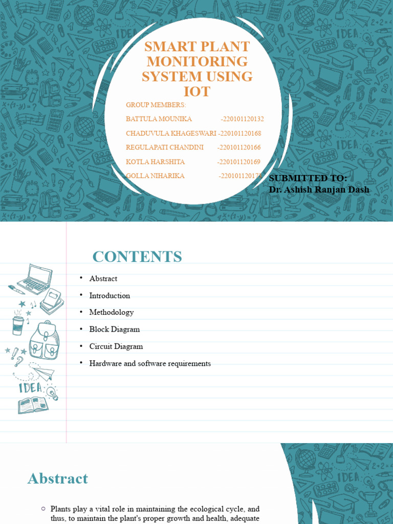 Smart Plant Monitoring System Using Iot | PDF | Arduino | Internet Of Things