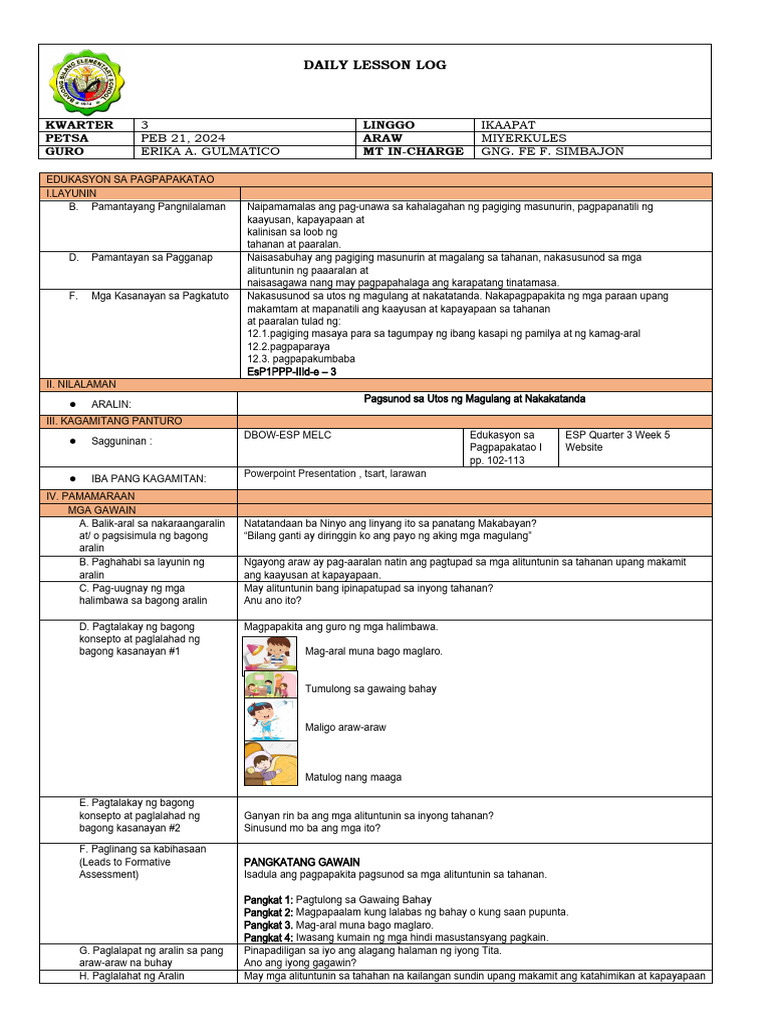 Dlp-Q3-Week 4 - D3 | PDF