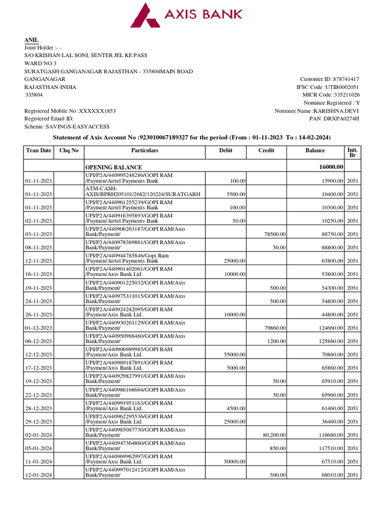 Account STMT XX9327 12022024 | PDF | Payments | Banks