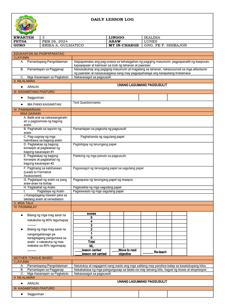 Dlp-Q3-Week 5 D1 | PDF