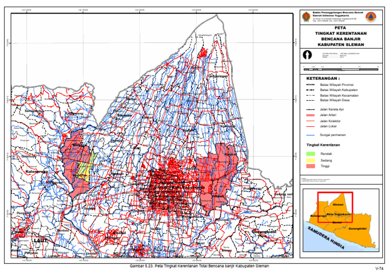 Peta Tingkat Kerentanan Total Kab Sleman | PDF