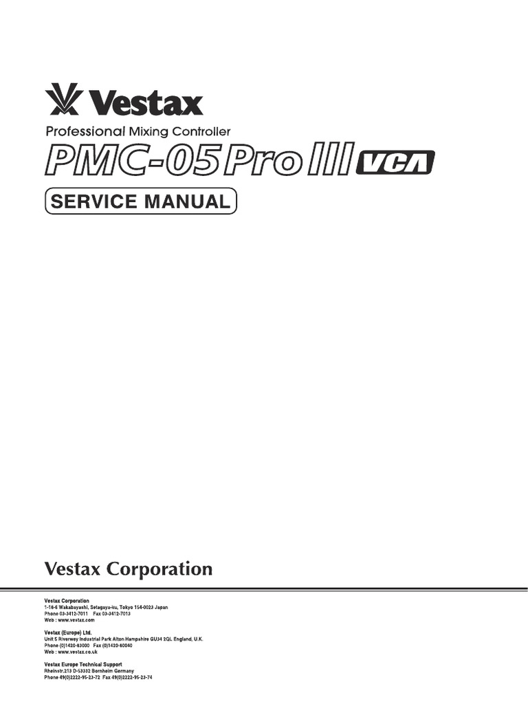 Vestax Pmc-05proiii (3) - Vca SM | Download Free PDF | Materials Science | Electricity