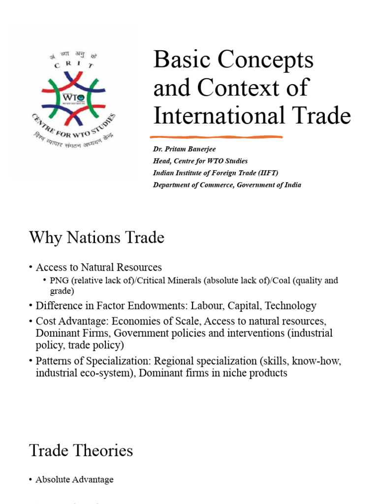 General Introduction To Economic Context and Concepts | PDF | Non Tariff Barriers To Trade | Subsidy