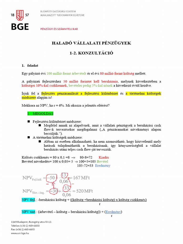 HVP 1-2 Feladatok | PDF