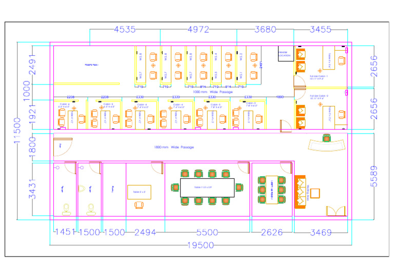 01 Office Floor Plan DWG Free Download Bcb977c721-Model | PDF