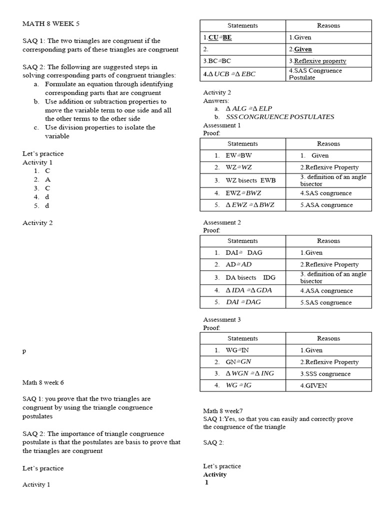 Math 8 | PDF | Perpendicular | Euclidean Geometry