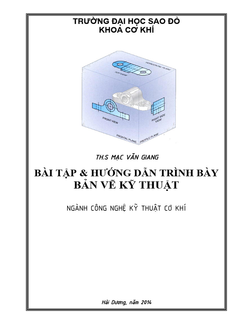 2 Bai Tap Hinh Hoa Ve Ky Thuat Co Khi Vieclamvui | PDF