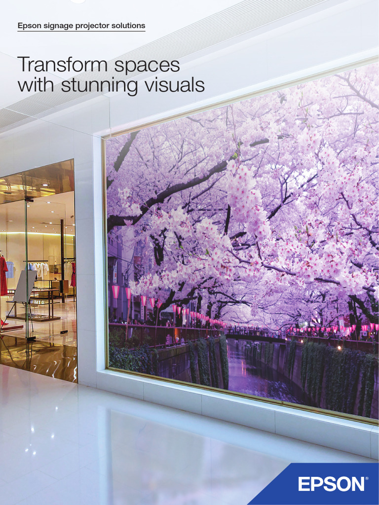 A18157 Brochure Hires en Int Signage Projector Solutions | PDF | Camera ...