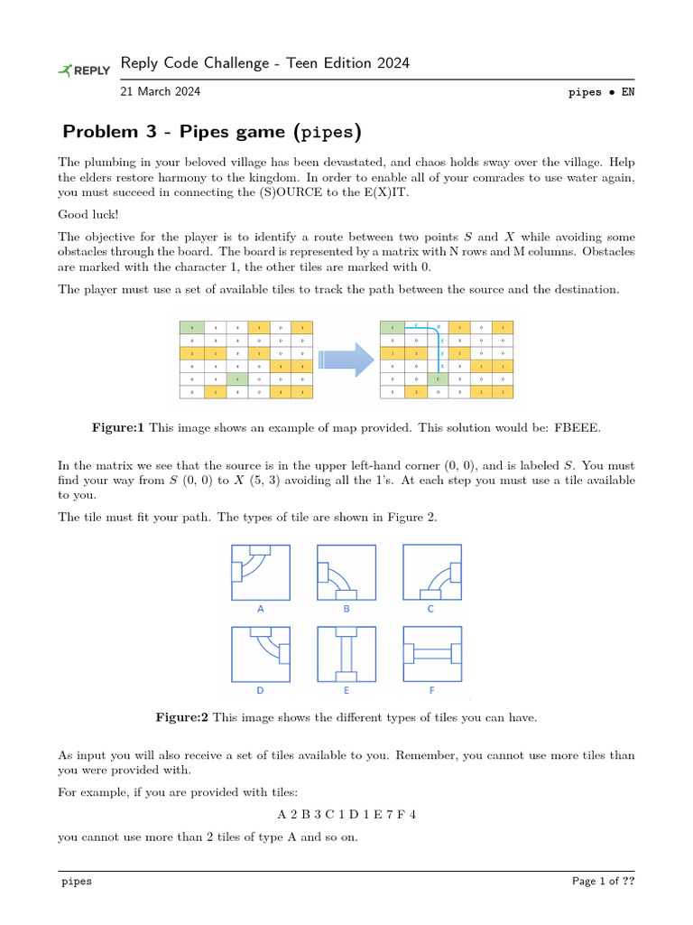 Teen3 Pipes | PDF | Matrix (Mathematics) | Applied Mathematics