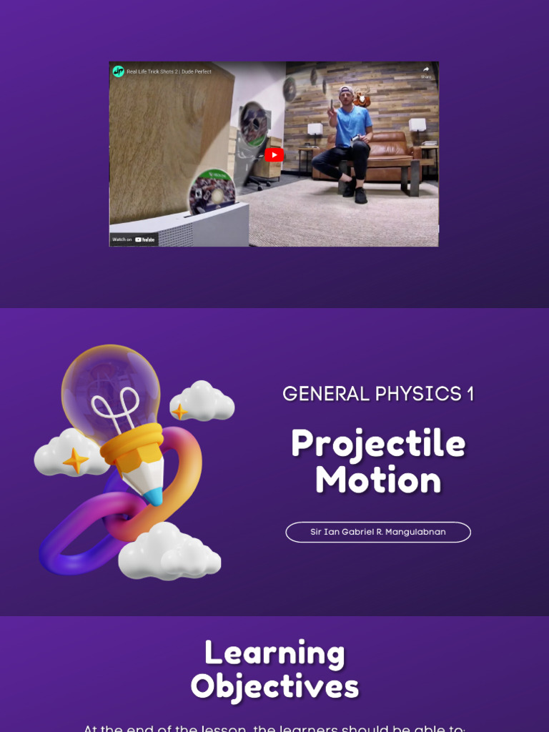 Projectile Motion Problem Solving | PDF