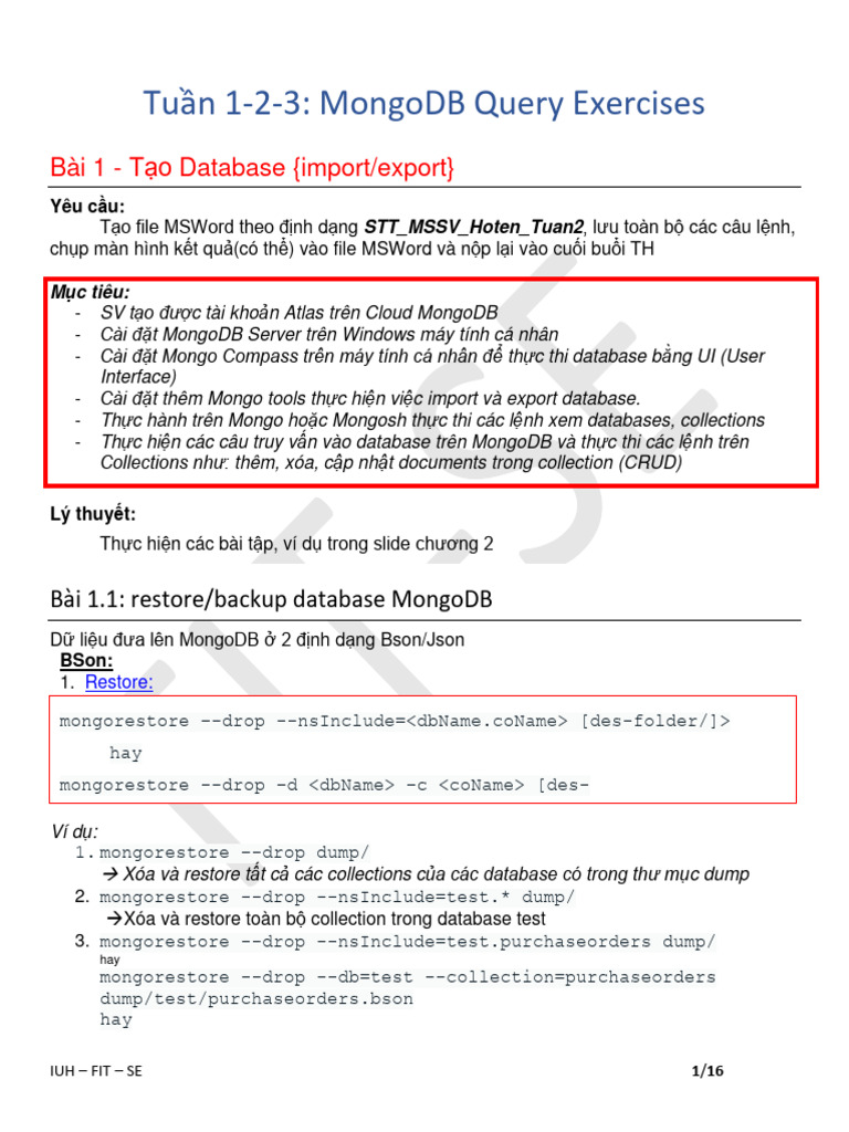 Baitap QuerryData SV | PDF