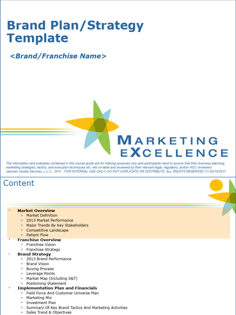 J&J Brand Strategy Template | PDF | Marketing | Brand