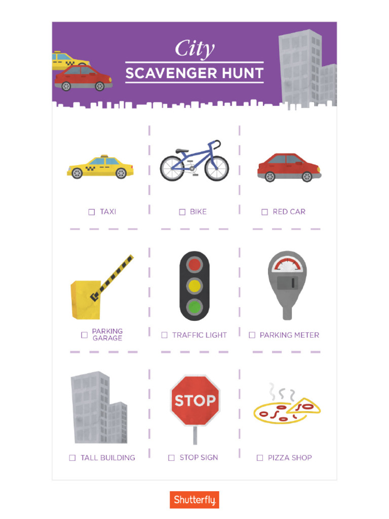 City Photo Scavenger Hunt | PDF
