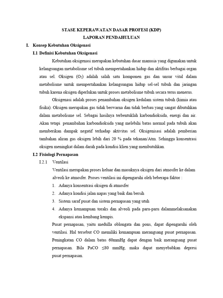 Kebutuhan dan Proses Oksigenasi | PDF | Pengembangan Diri | Kesehatan ...